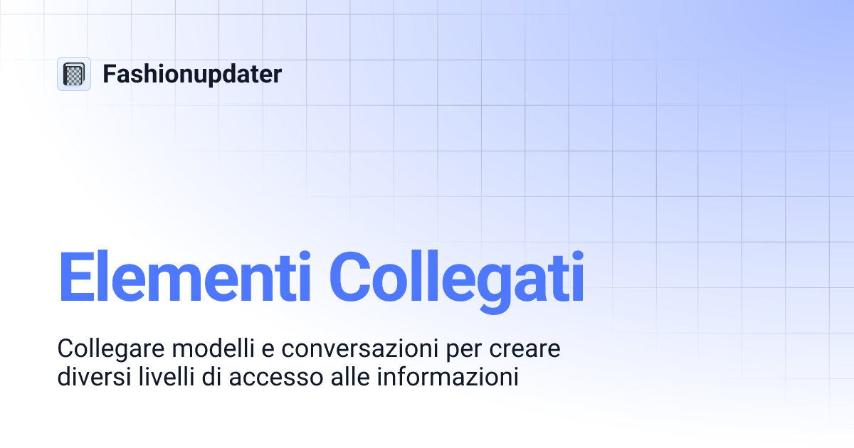 Elementi Collegati | Fashionupdater